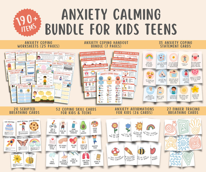 Anxiety Calming Bundle For Kids & Teens (190+Items) – MindSpace