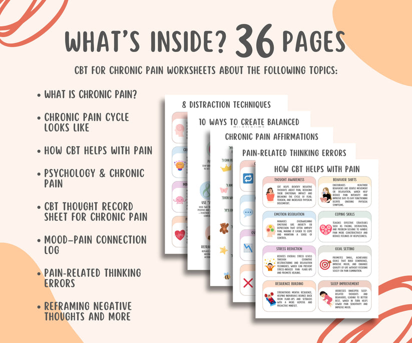 CBT for Chronic Pain Worksheets (36 Pages) – MindSpace