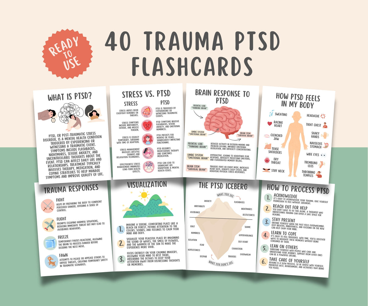 40 PTSD Coping Flashcards – MindSpace