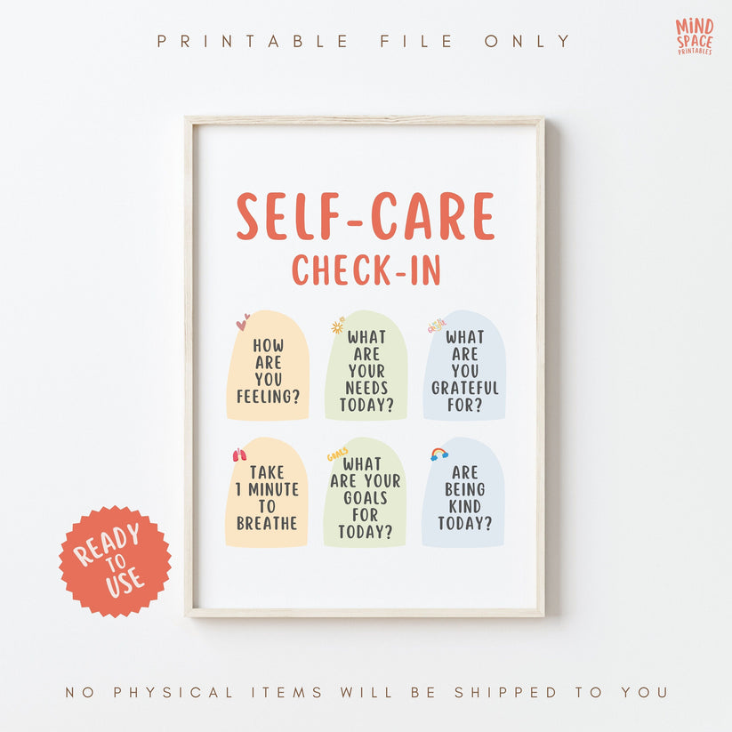 Self Care Check-In Poster – MindSpace