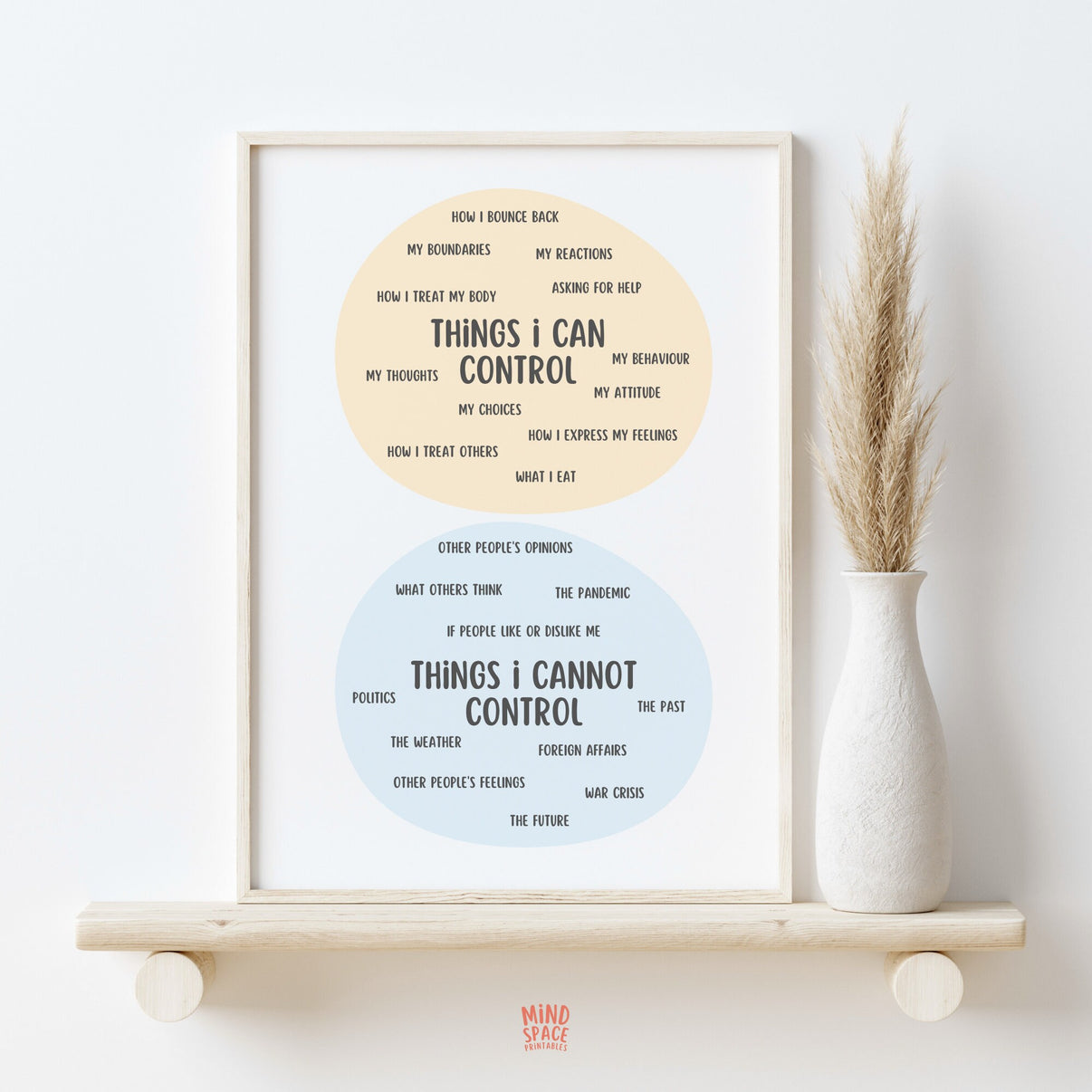 Things I Can Control Poster – MindSpace