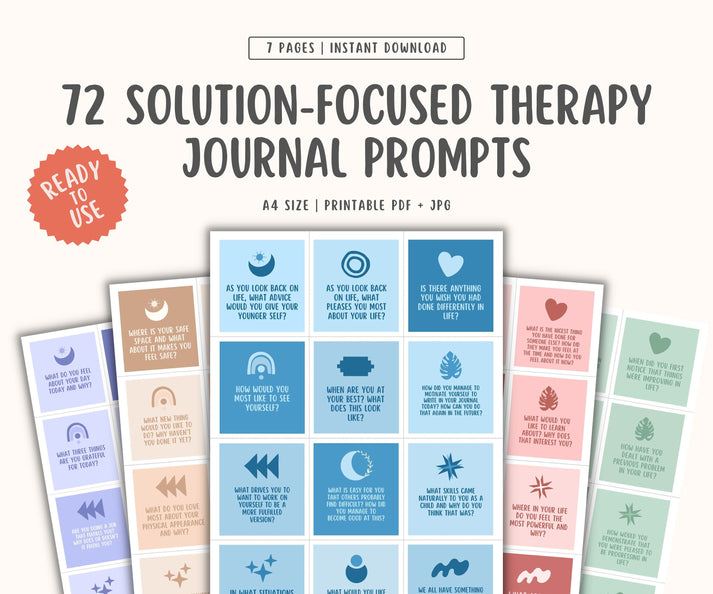 Solution Focused Therapy Journal Prompts – MindSpace