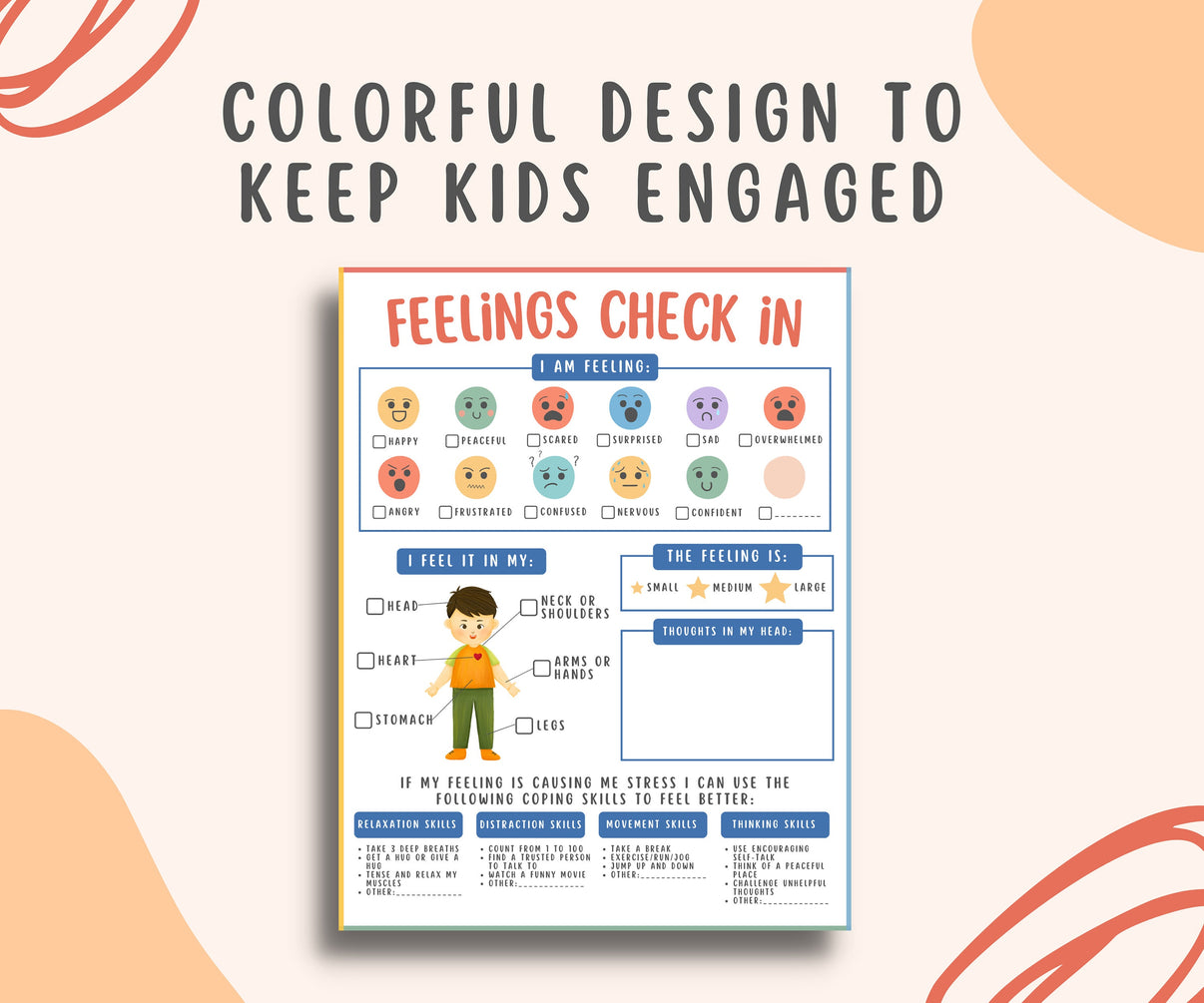 Feelings check-in worksheet – MindSpace
