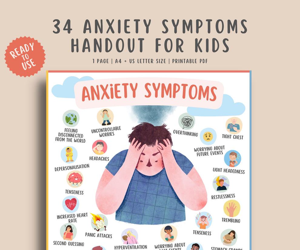 Anxiety Symptoms Handout For Teens & Kids – MindSpace