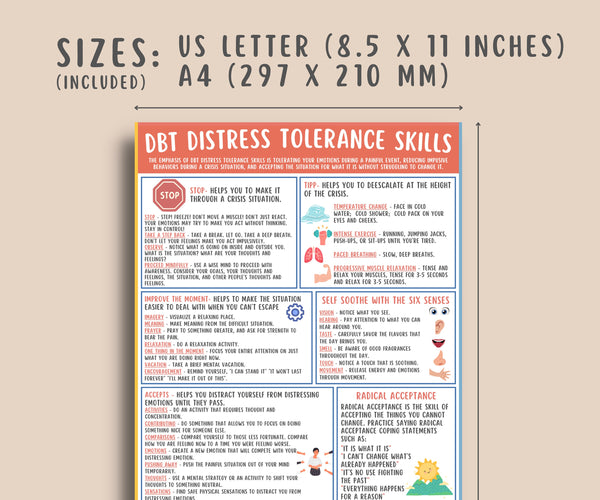 DBT Distress Tolerance Coping Skills Handout – MindSpace