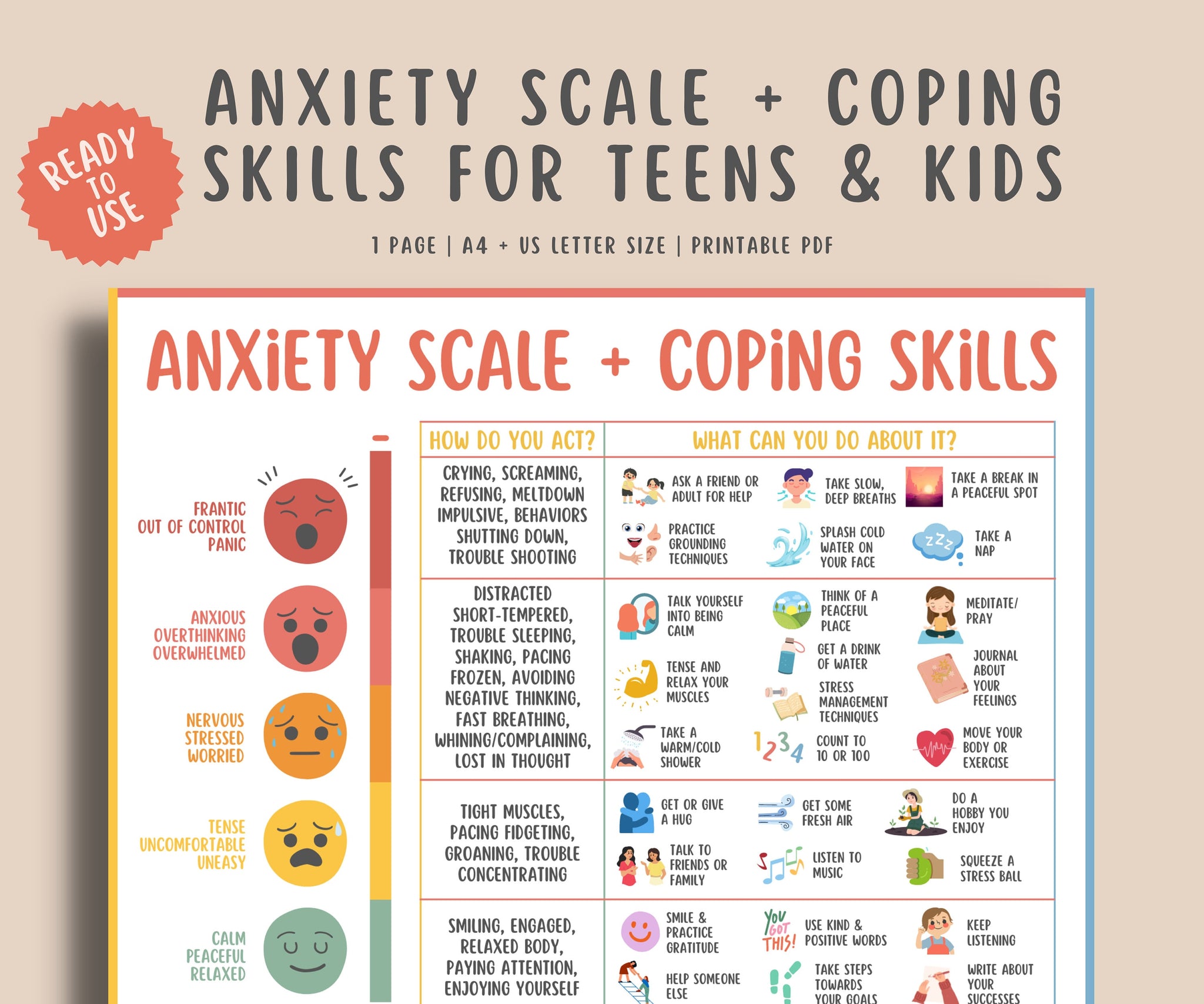 Anxiety Coping Skills For Teens Kids – MindSpace