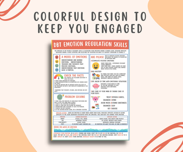 DBT Emotion Regulation Coping Skills Handout – MindSpacePrintables