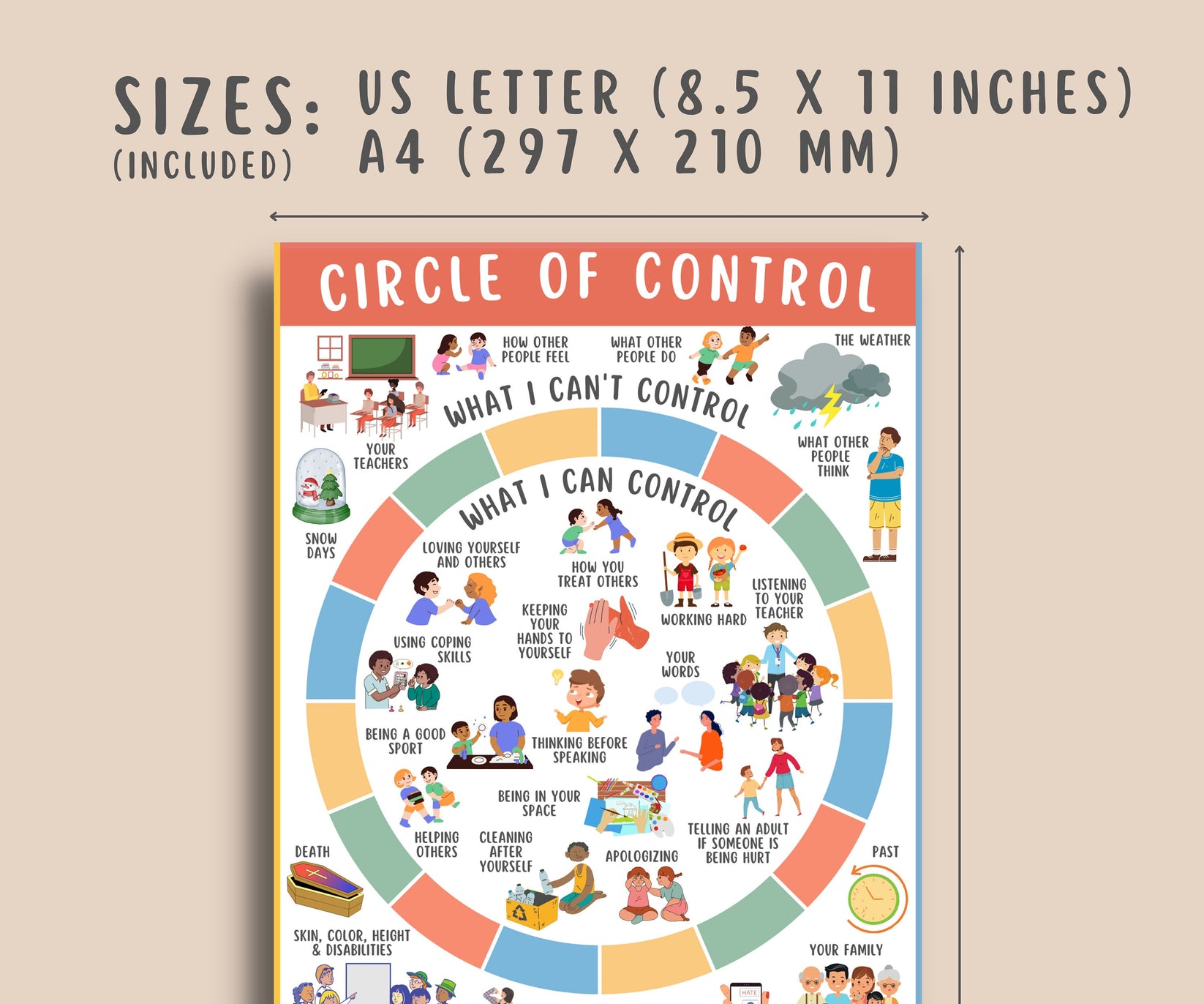Circle of Control for Kids & Teens Handout – MindSpace