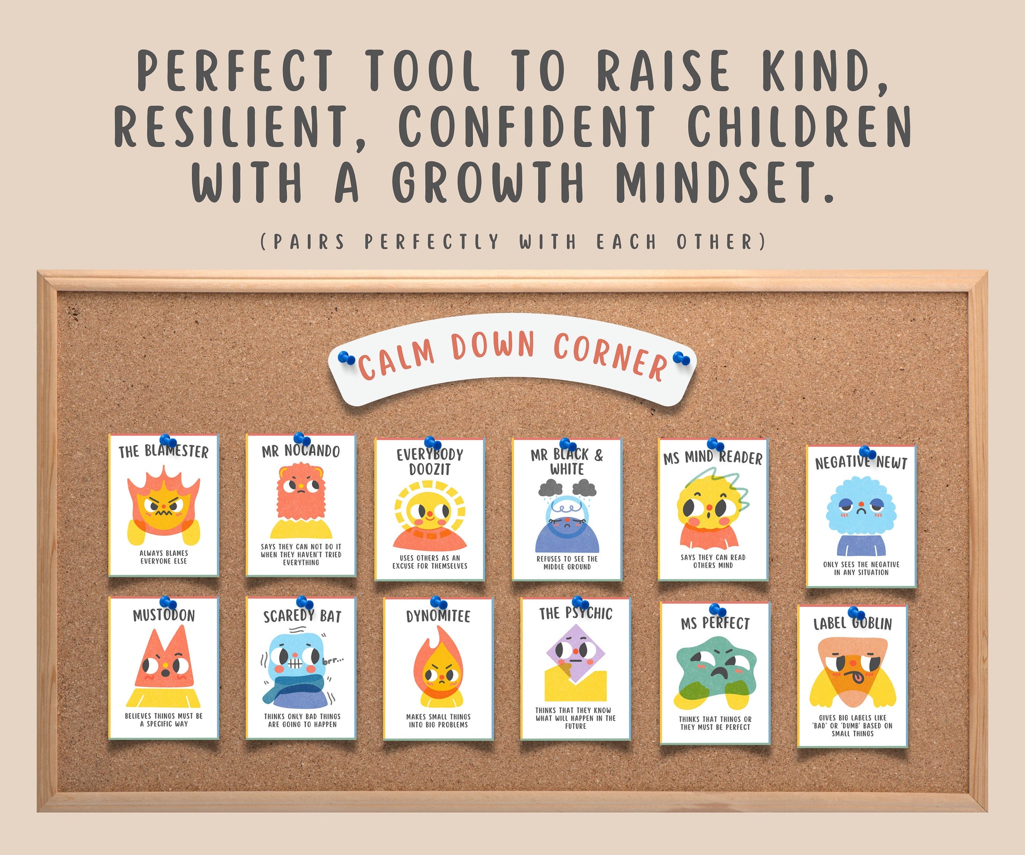 12 Thought Monsters Flashcards for Kids & Teens – MindSpace