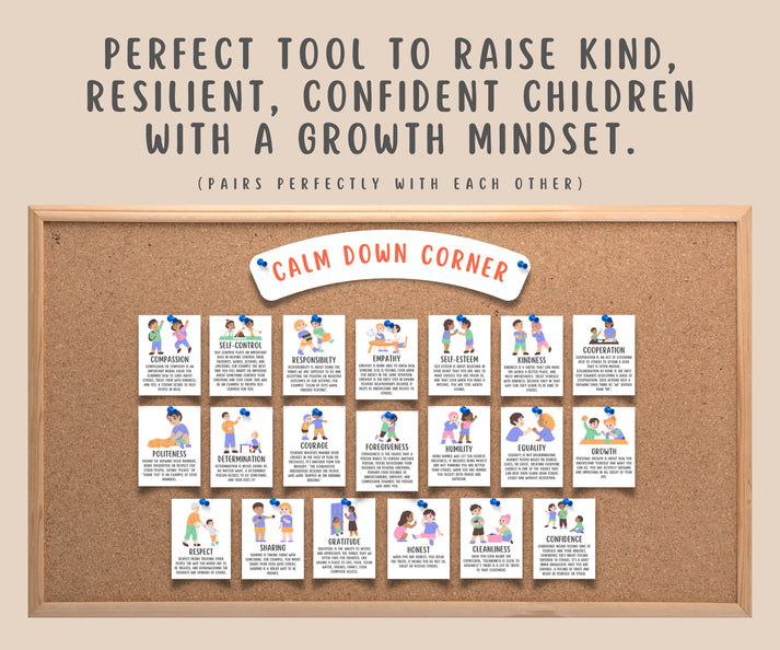 20 Kids Moral Values Flashcards – MindSpace