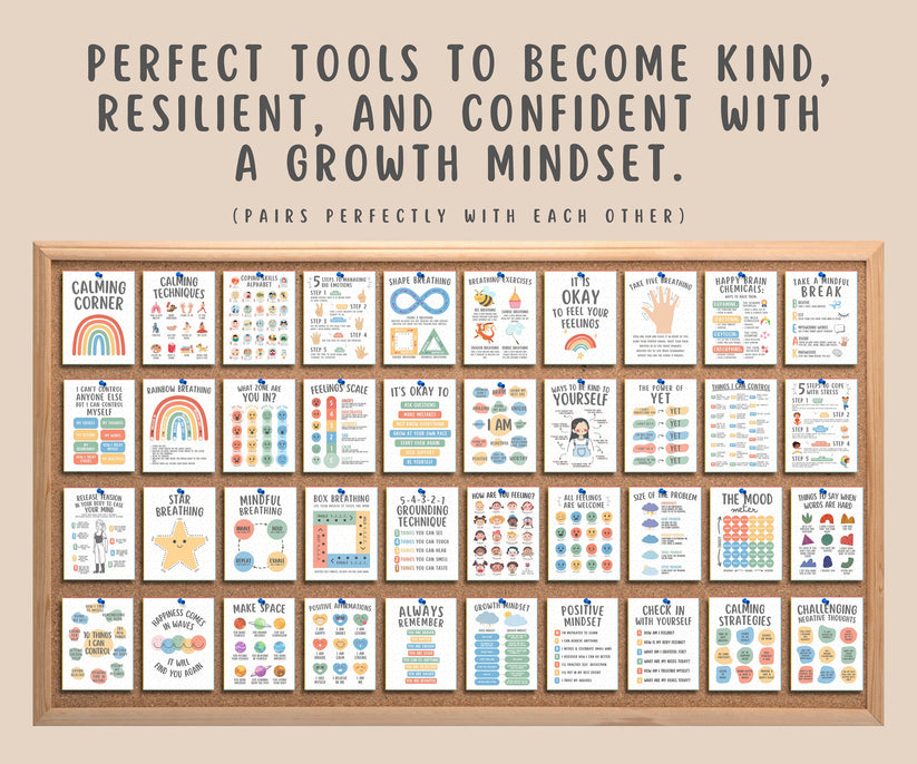 50 Calming Corner Poster Bundle – MindSpace