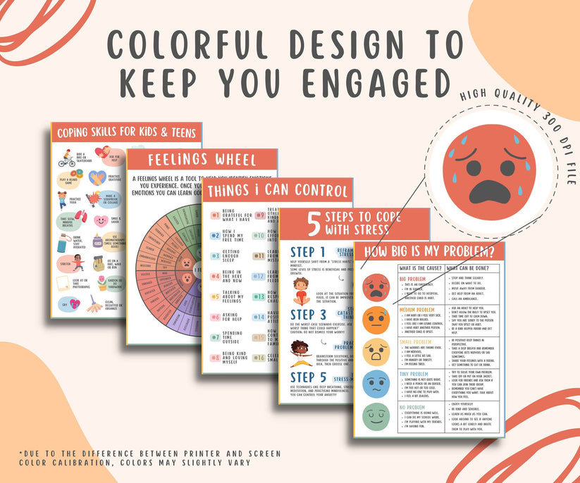 8 Mental Health Coping Skills Posters Bundle – MindSpace