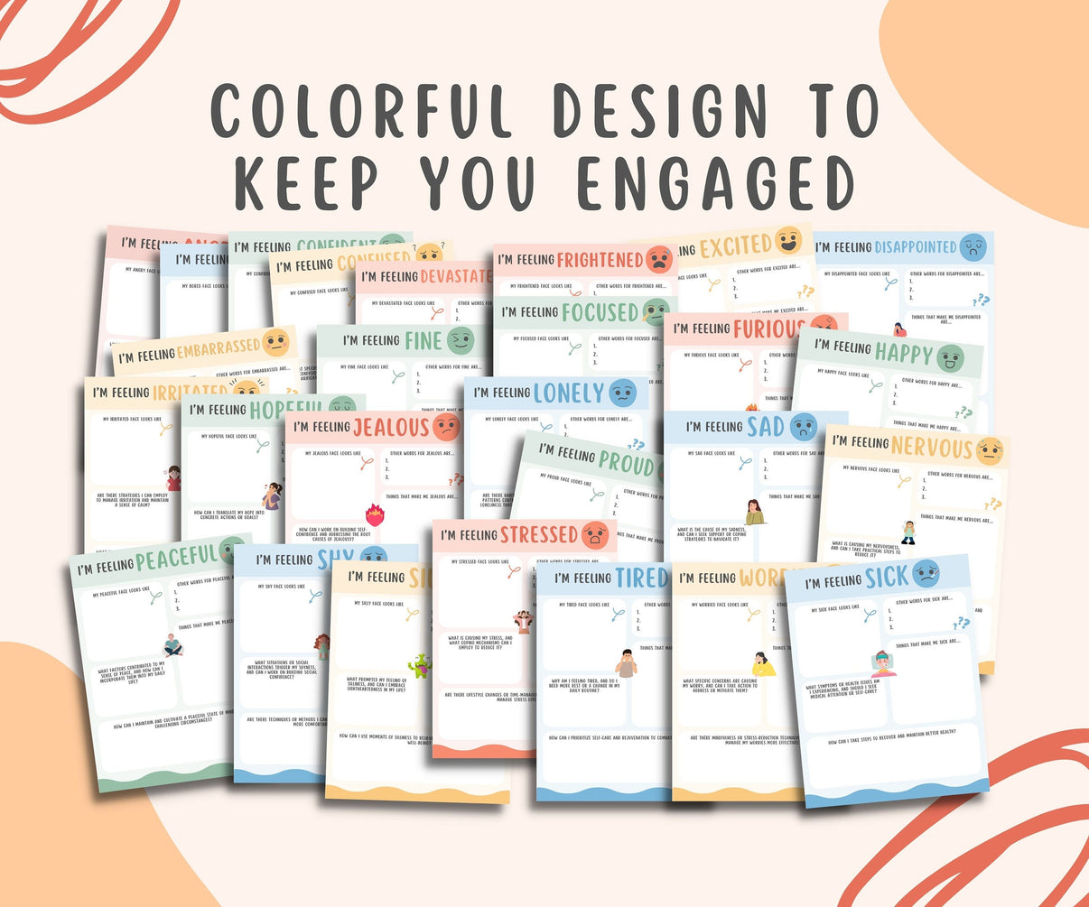 27 Feelings Exploration Worksheets for Kids & Teens – MindSpace