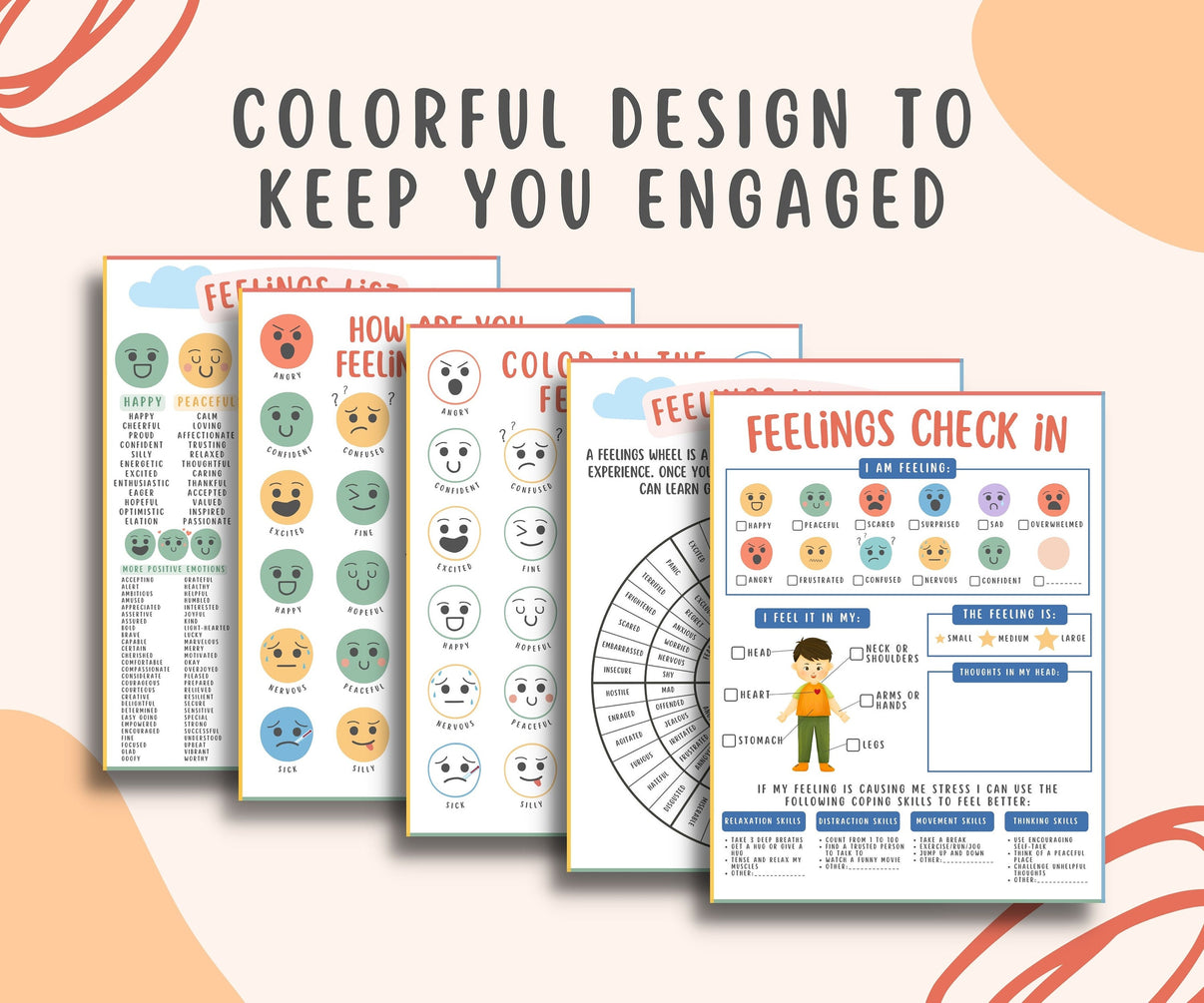 5 Feelings check-in worksheets – MindSpace