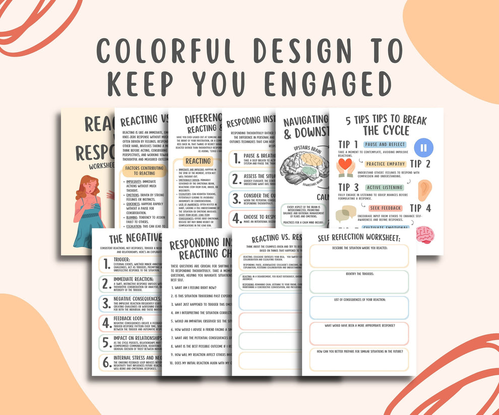 Reacting vs Responding Couples Therapy Worksheets – MindSpace