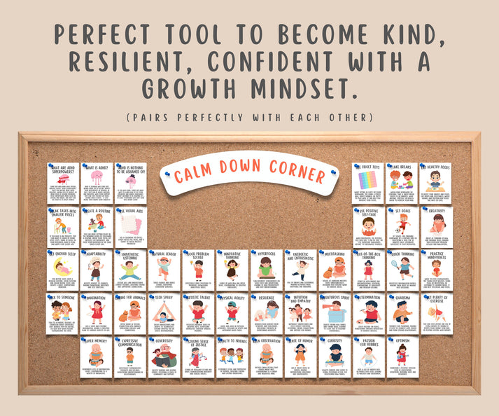 52 ADHD Superpower Strength & Coping Skill Cards – MindSpace