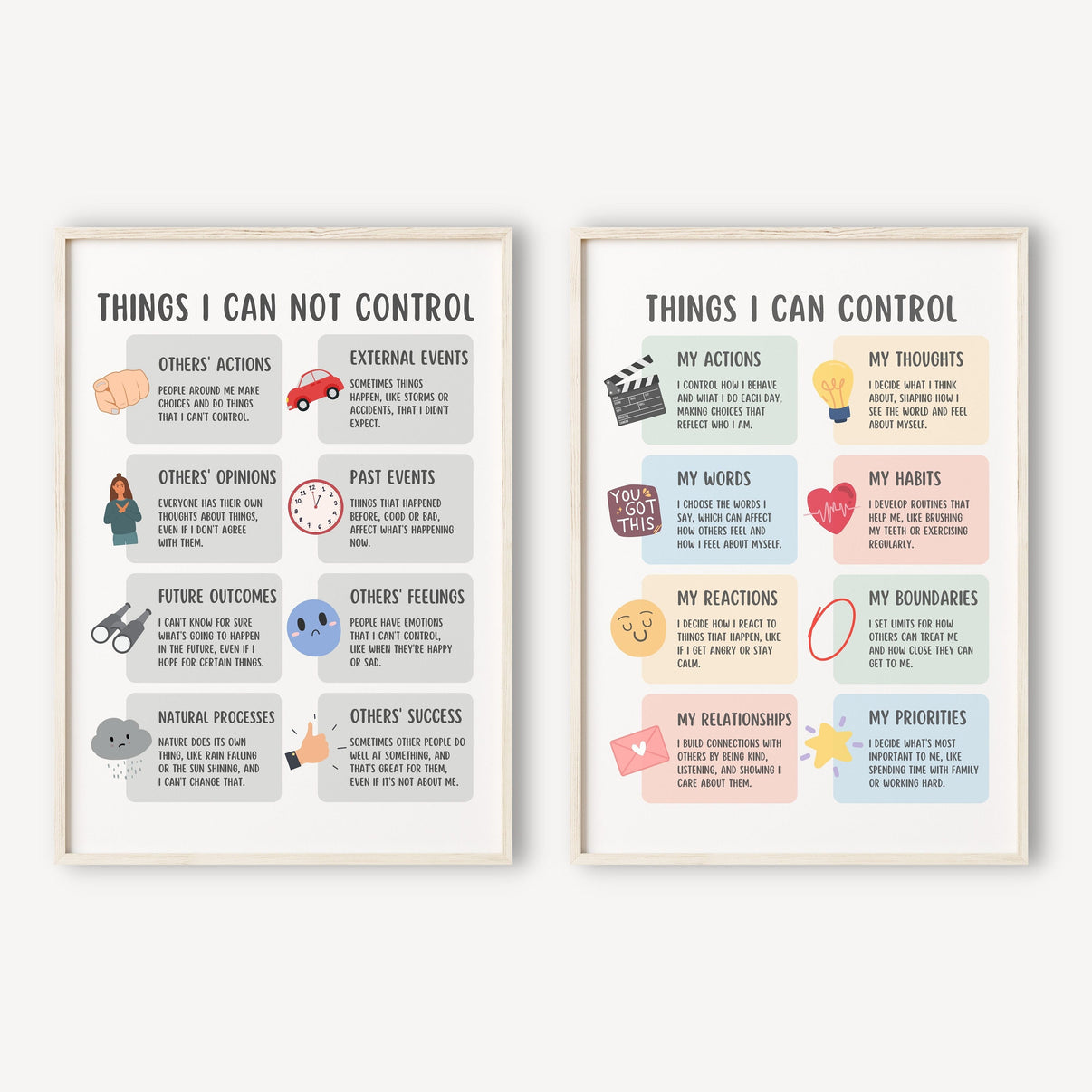 Circle of Control Poster (Set of 2) – MindSpacePrintables