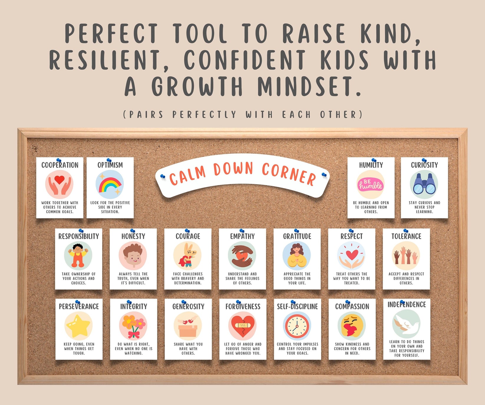 42 Moral Value Cards for Kids – MindSpace