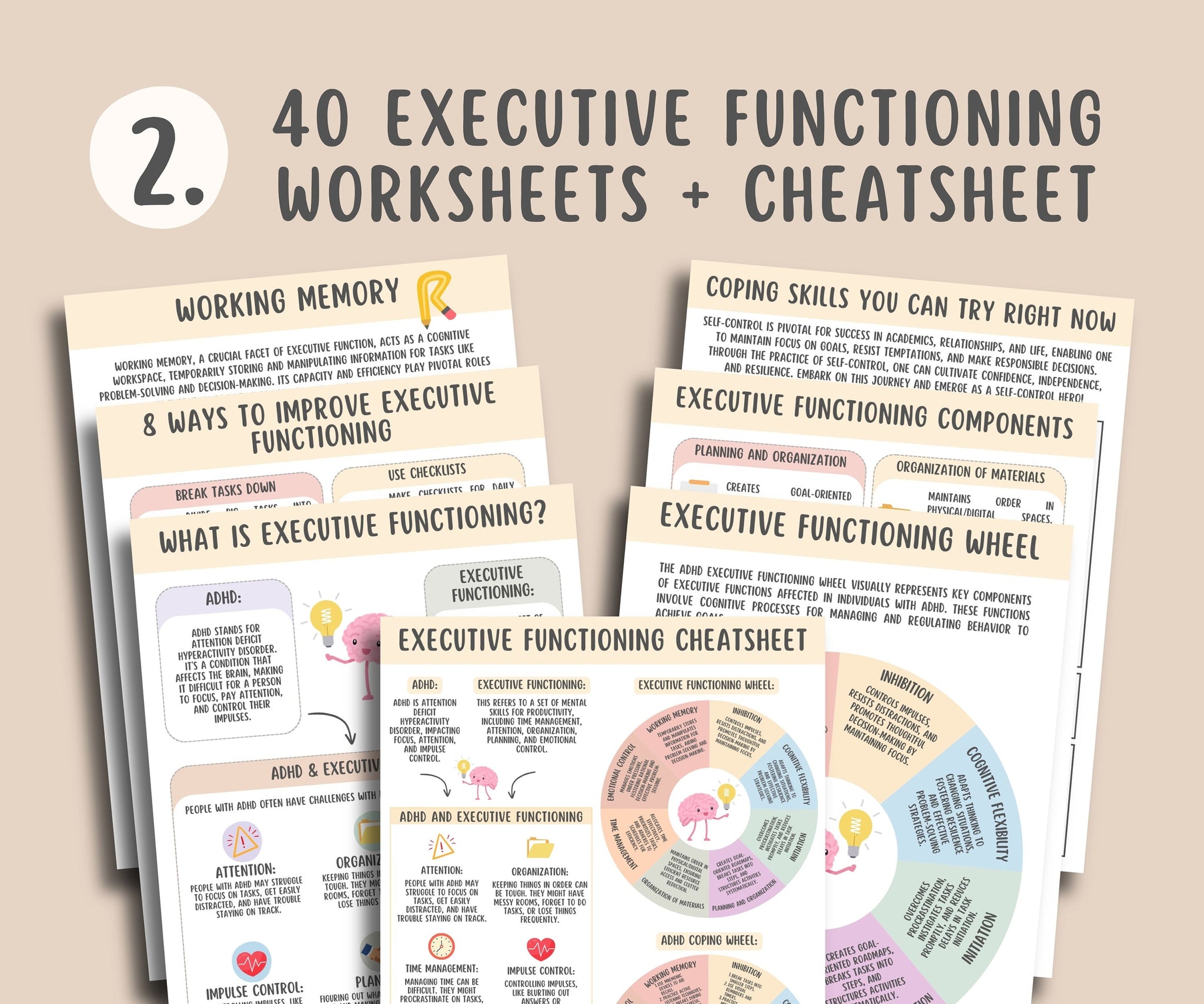 ADHD Executive Functioning Bundle (250+ Items) – MindSpacePrintables